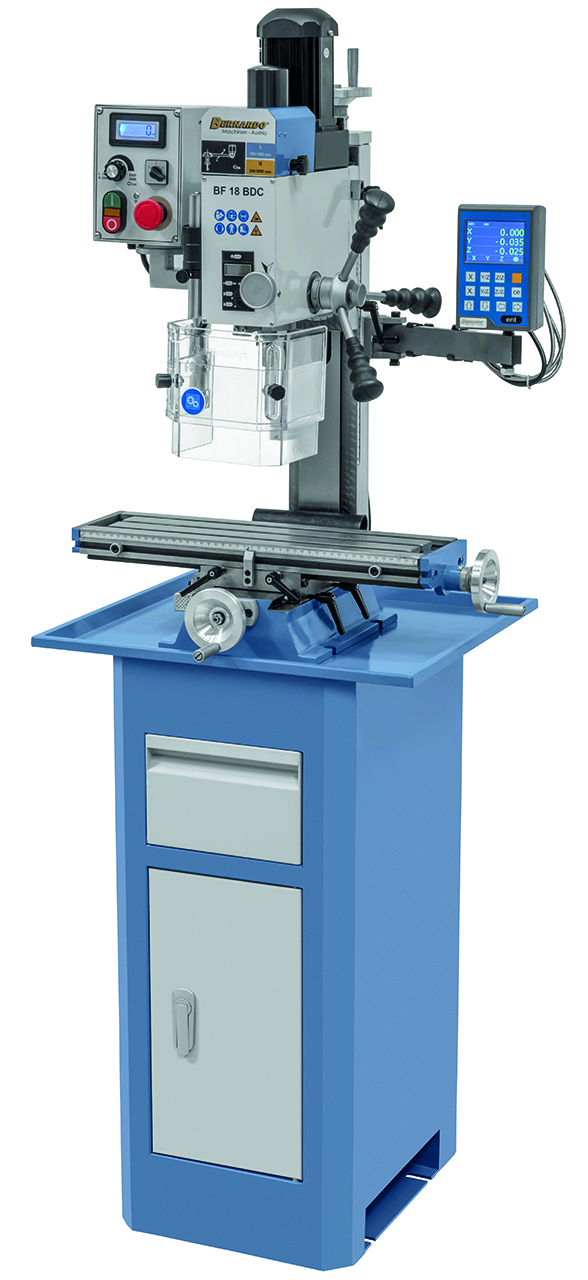 Drilling and milling machine BF 18 BDC incl. 3-axis-digital readout DT 40 | Bernardo